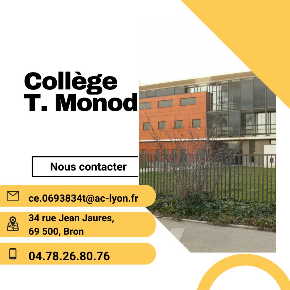 Contacts – Collège Théodore Monod